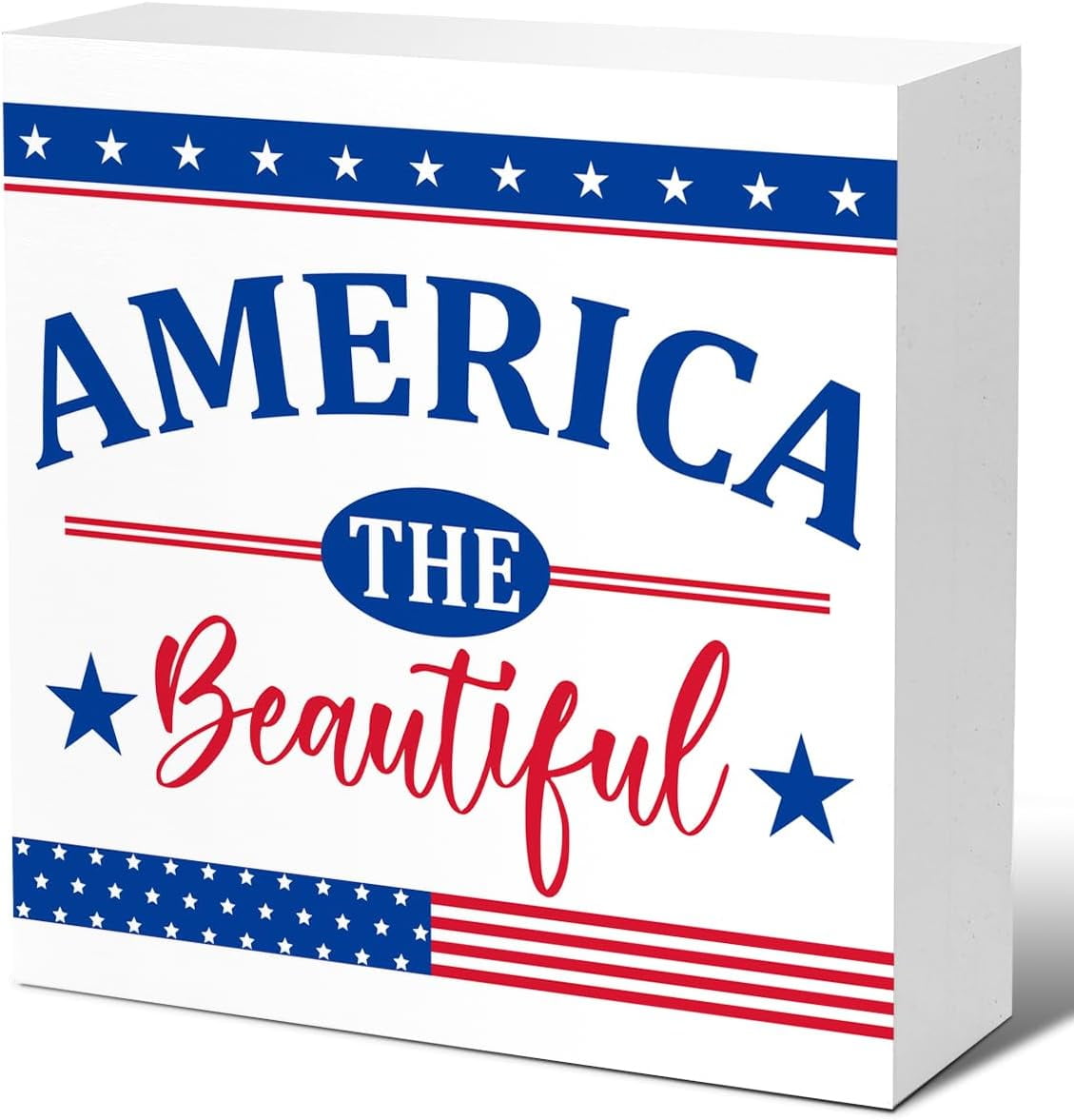 Independence Day Wooden Plaque Fireworks Stand Open Daily God Bless ...