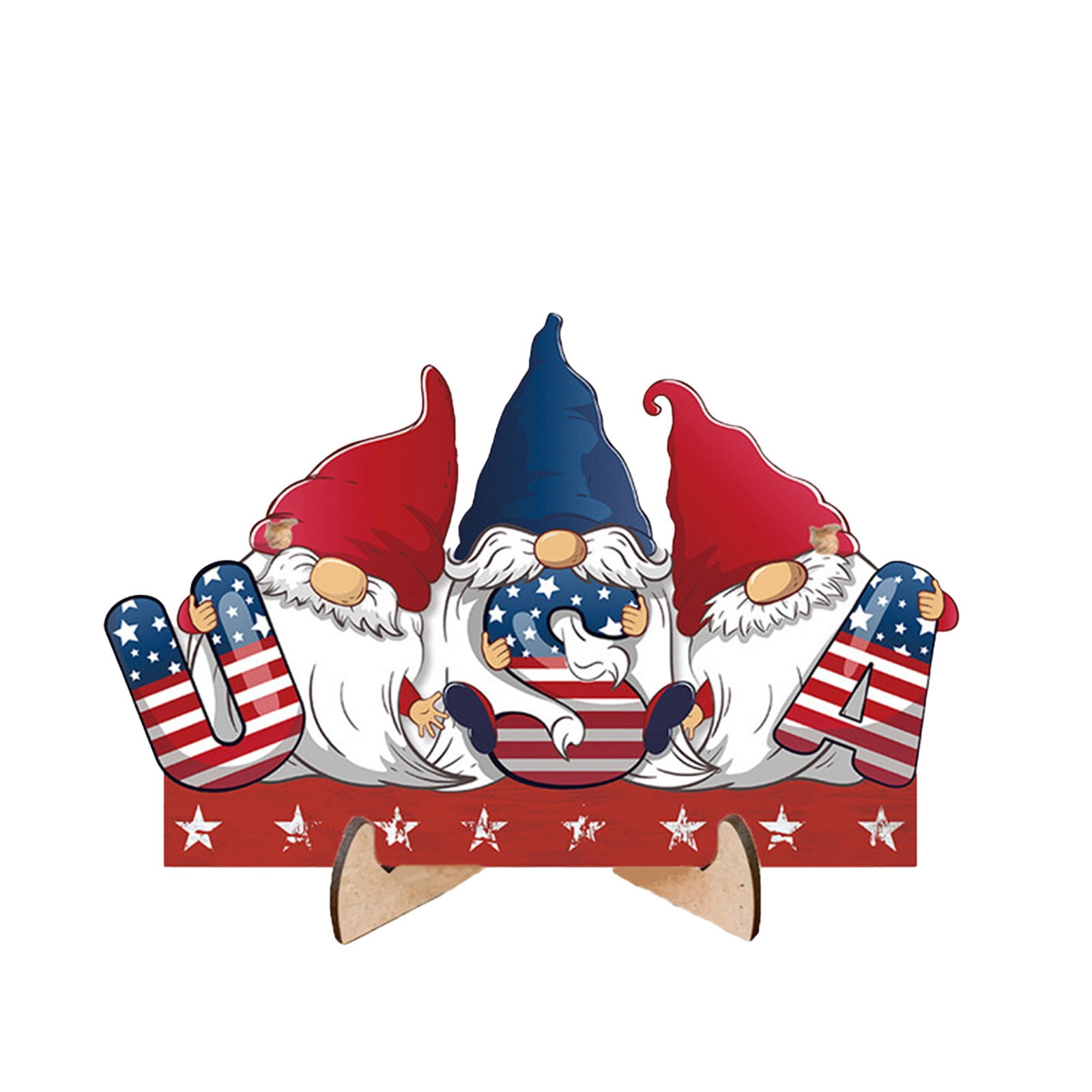 Independence Day Wooden Tiered Tray Decor - Patriotic Handcrafted ...