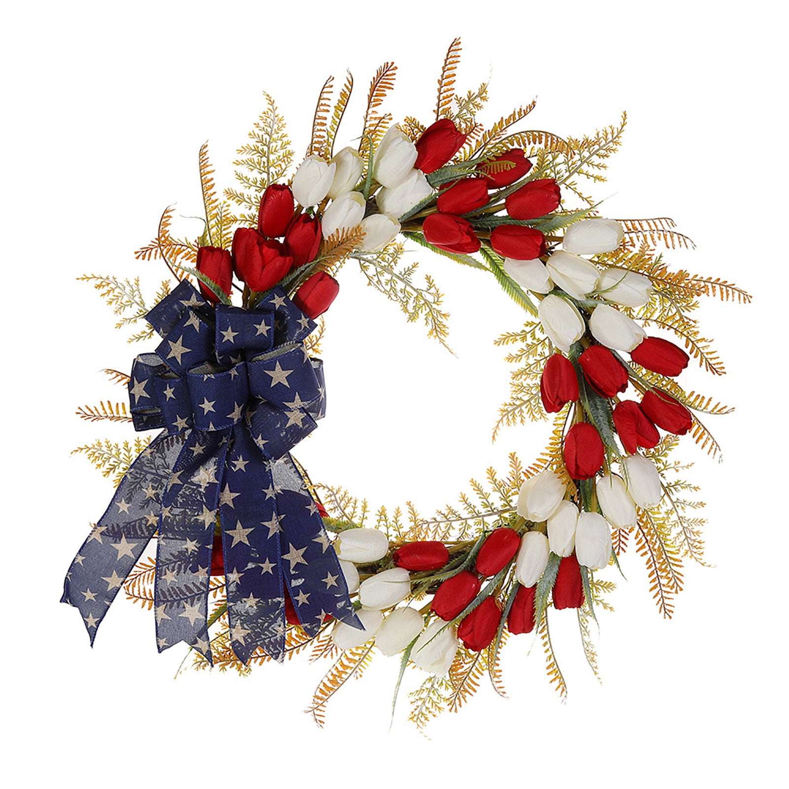 Independence Day Wreath Patriotic Wreath for Front Door, American Flag ...