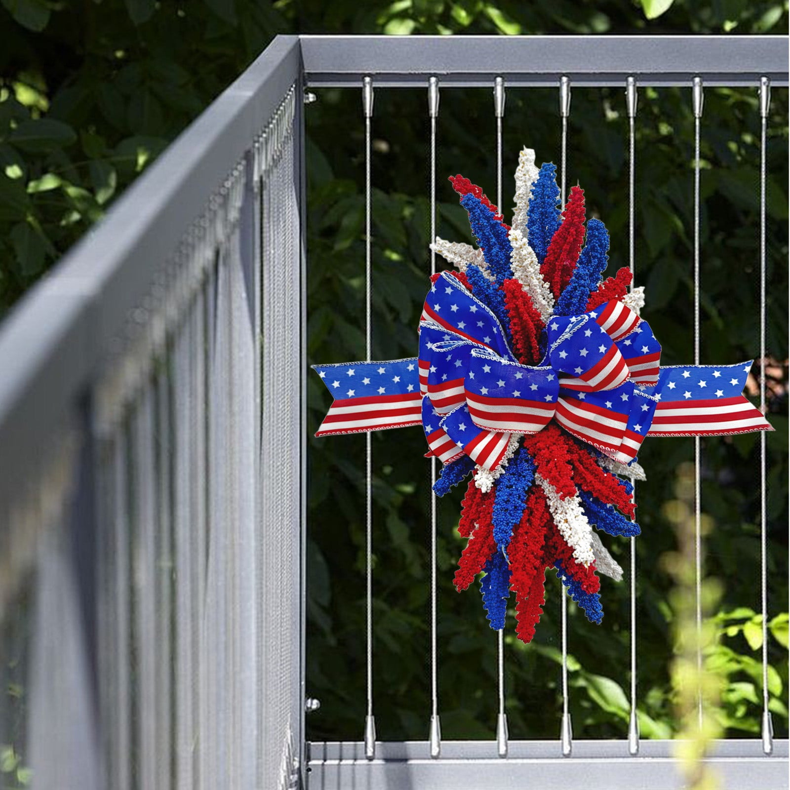 Independence Day Wreath for Memorial Day Hanging Door Wreath for Home ...