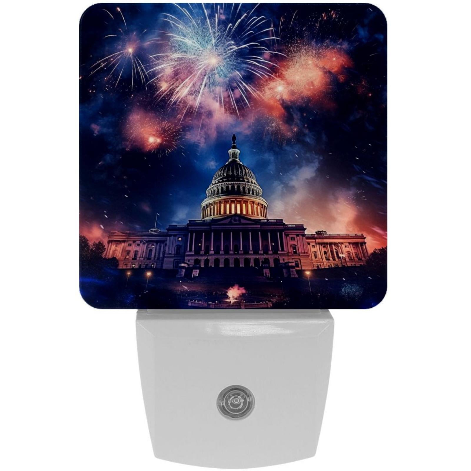 Independence Day fireworks LED Square Night Lights - Energy Efficient ...