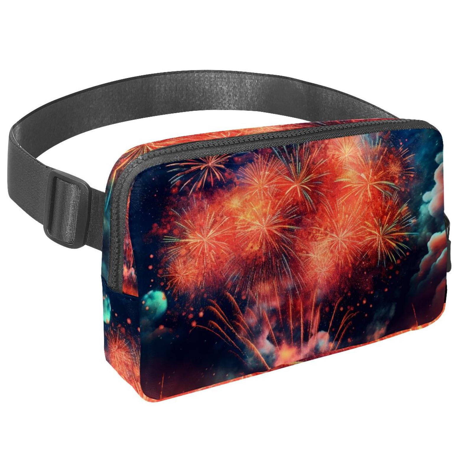Independence Day fireworks Lightweight Adjustable Money Belt Bag Waist ...