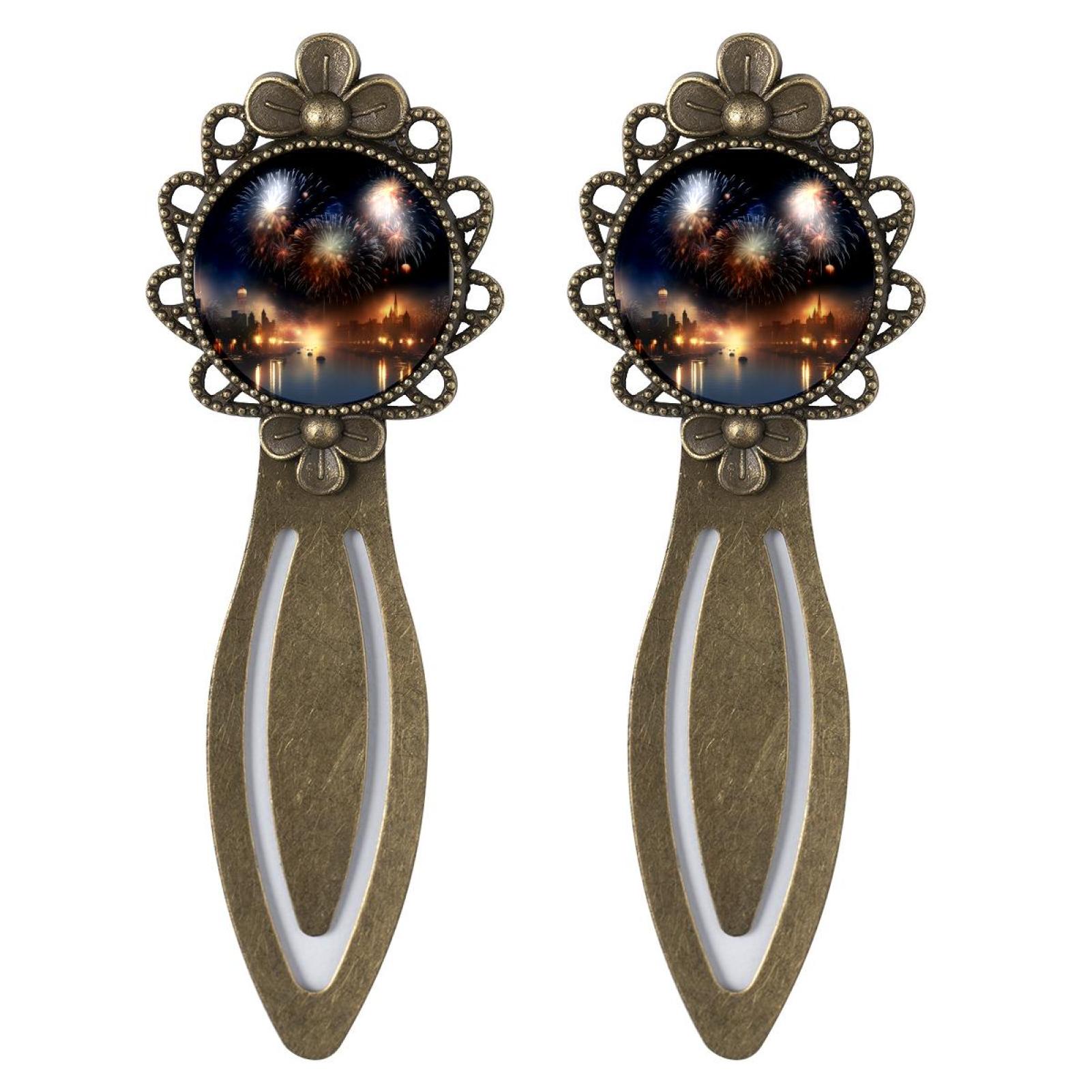 Independence Day fireworks Vintage Copper-Colored Lace Bookmarks: Set ...