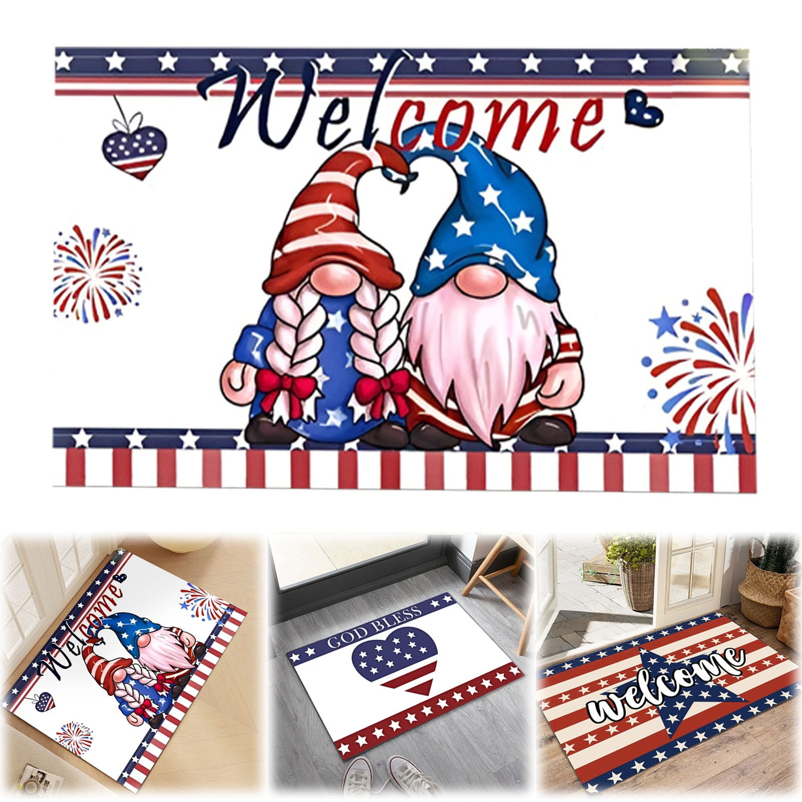 Independence Day floor mat On July 4th Patriotic Independence Day ...