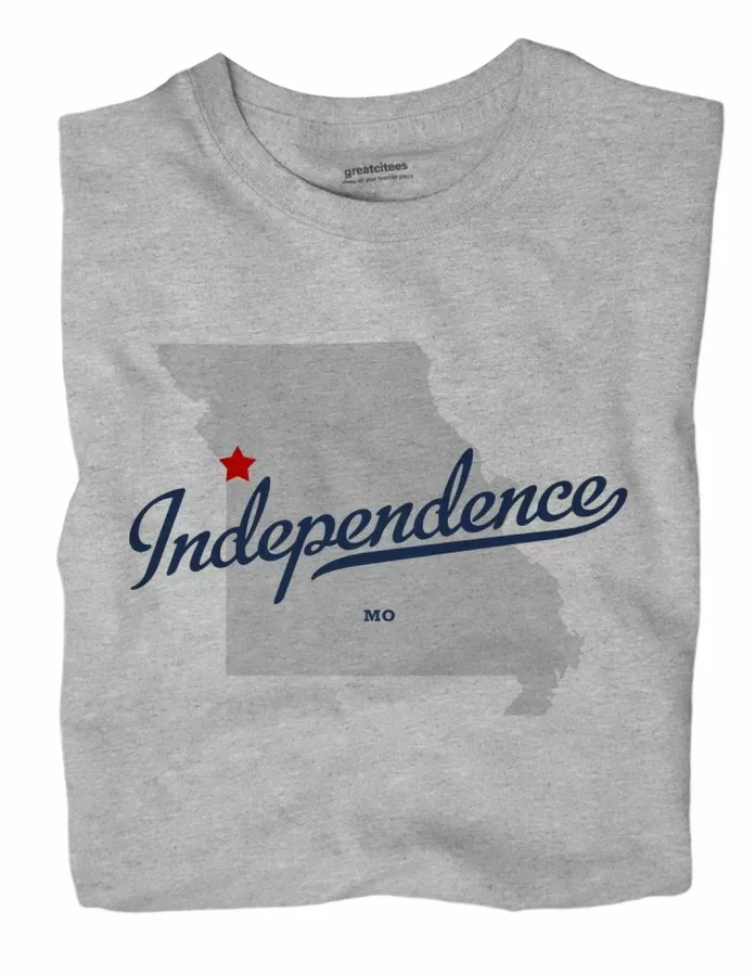 Independence Missouri MO T-Shirt MAP - Walmart.com