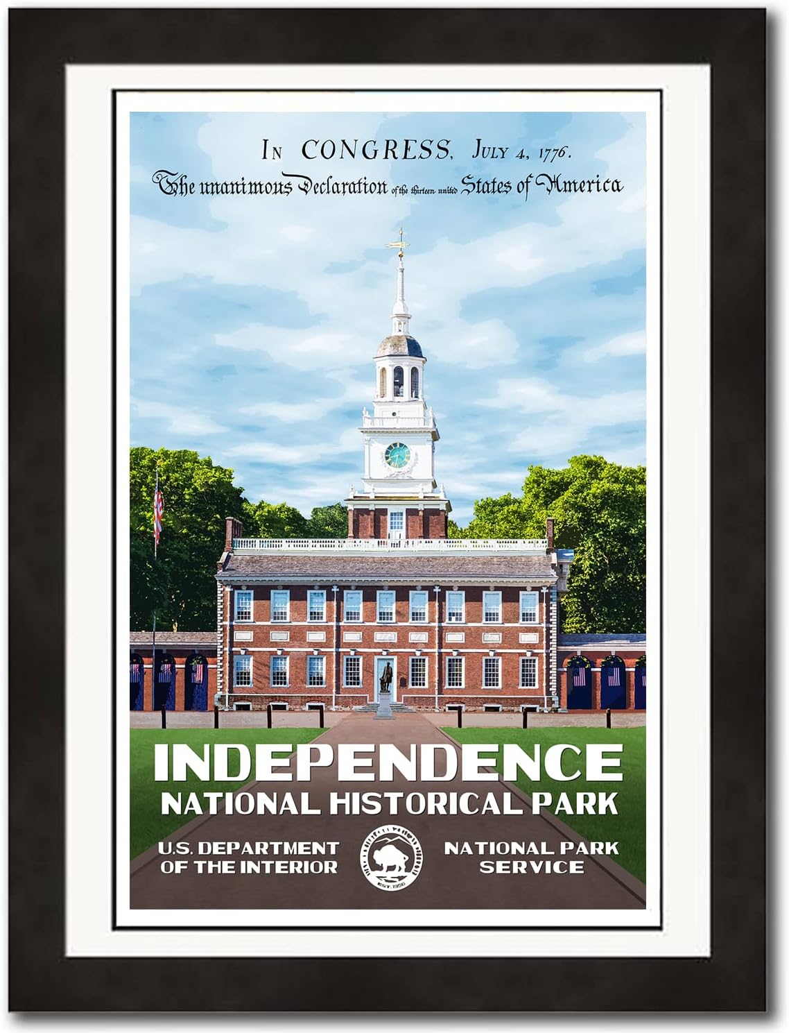Independence National Historical Park Poster - Original Artwork - 13" x ...