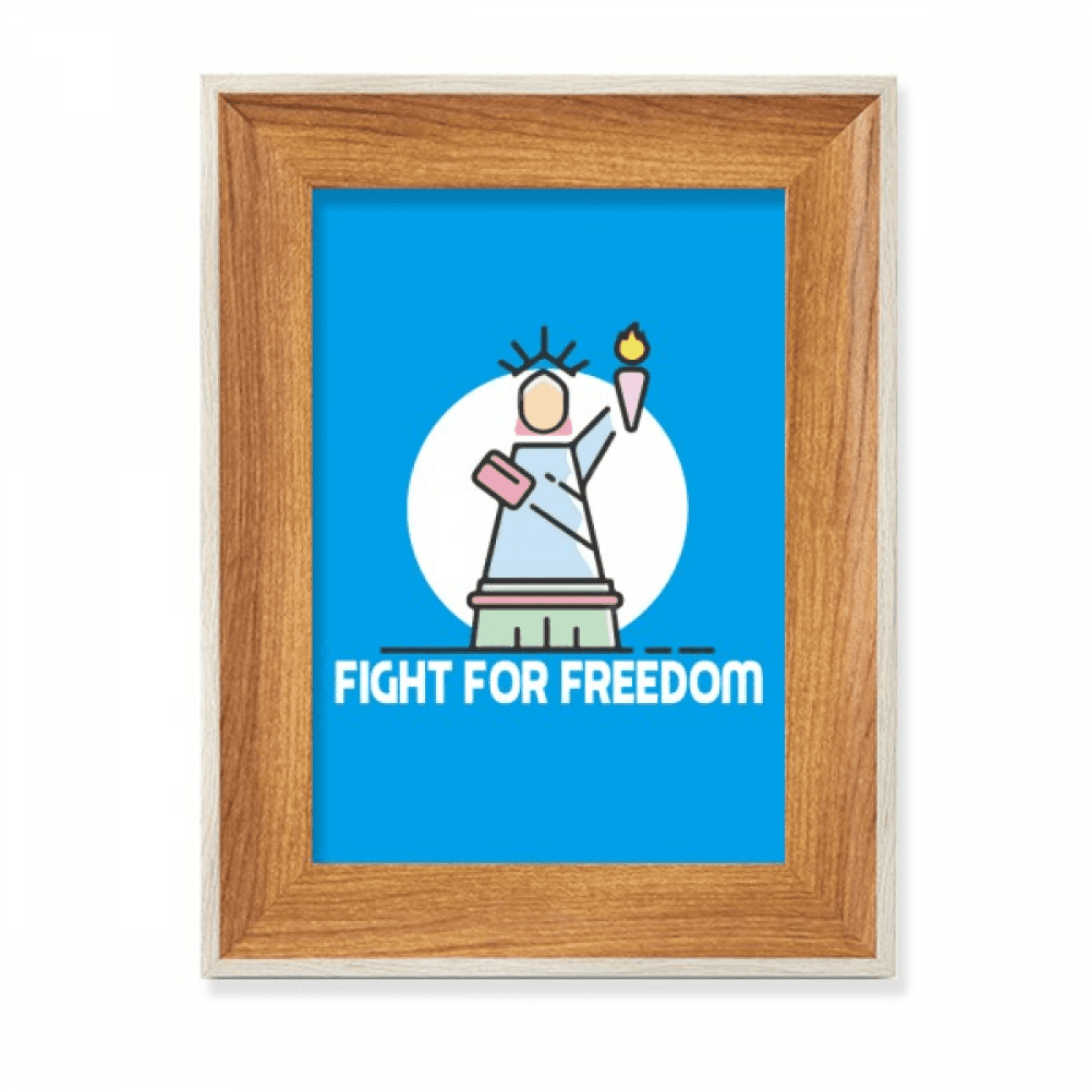 Independent American Freedom Rights Desktop Wooden Photo Frame Display ...