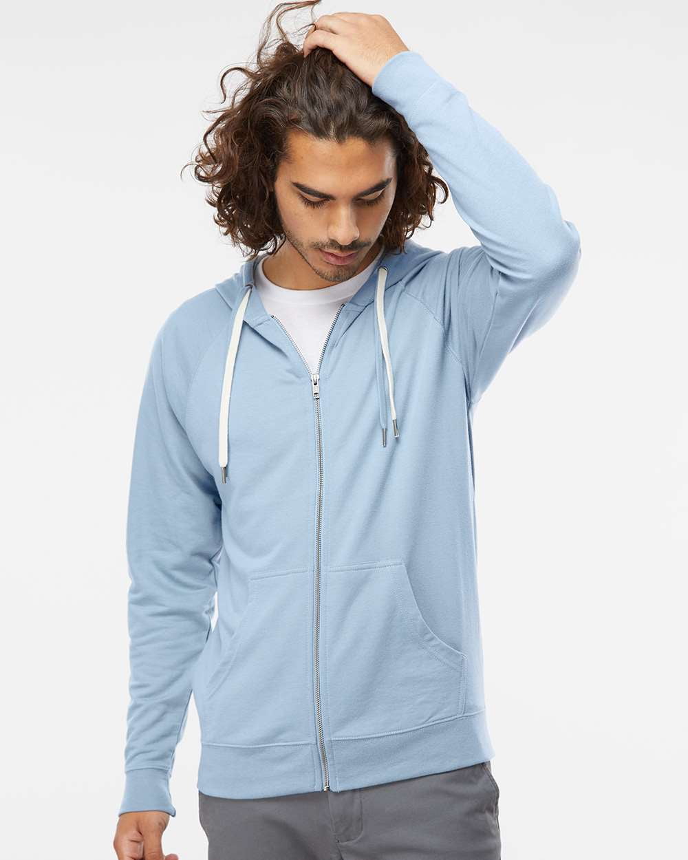 Independent Trading Co. Icon Unisex Lightweight Loopback Terry Full-Zip ...