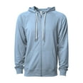 Independent Trading Co. Icon Unisex Lightweight Loopback Terry Full-Zip ...