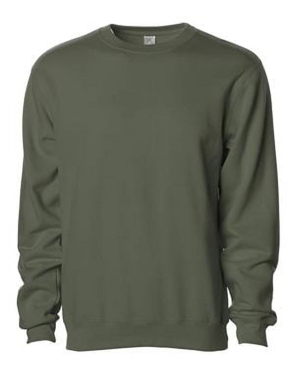 Independent Trading Co. Midweight Sweatshirt SS3000 Army M - Walmart ...