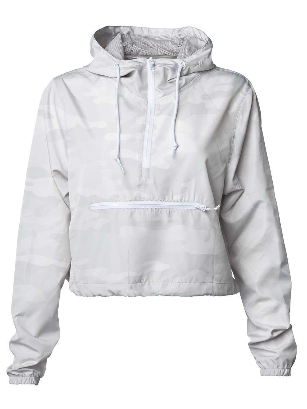 Independent Trading Co. - Women's Lightweight Quarter-Zip Pullover Crop ...