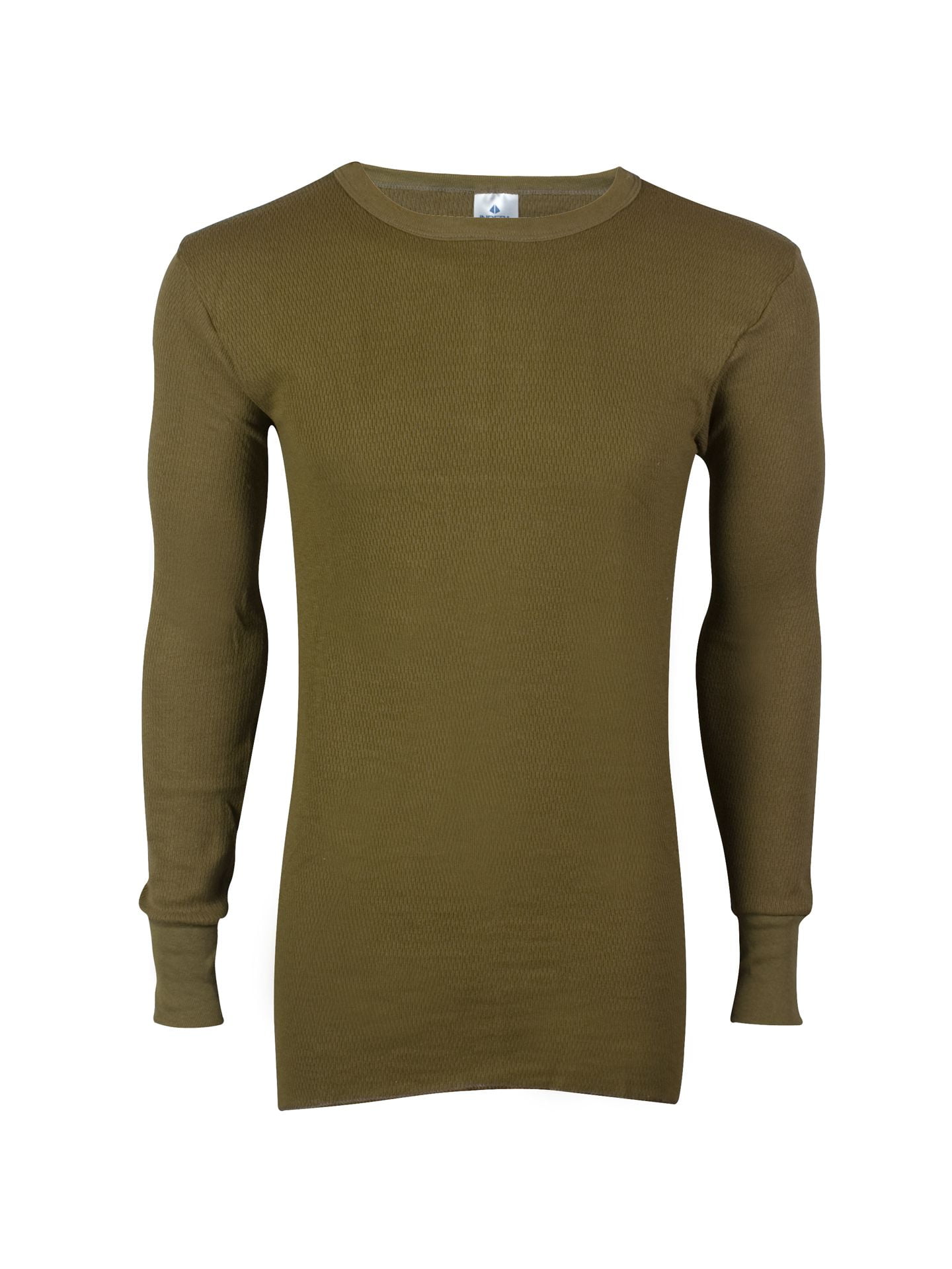 Indera Mills Men's ICETEX Performance Thermal Top with Silvadur, Khaki ...