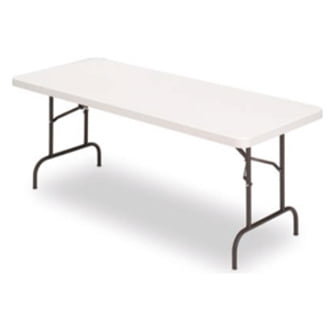 Iceberg 24" x 48" Folding Table, Platinum, IndestrucTable TOO 500 ...