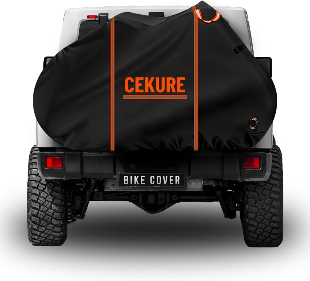 Indestructible 600D Bike Cover for Transport on Rack - Covers 2 Bikes ...