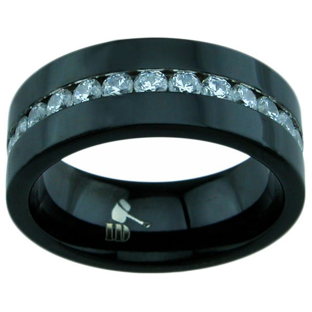 Indestructible Black Titanium Rings for Men & Mens Titanium Wedding ...