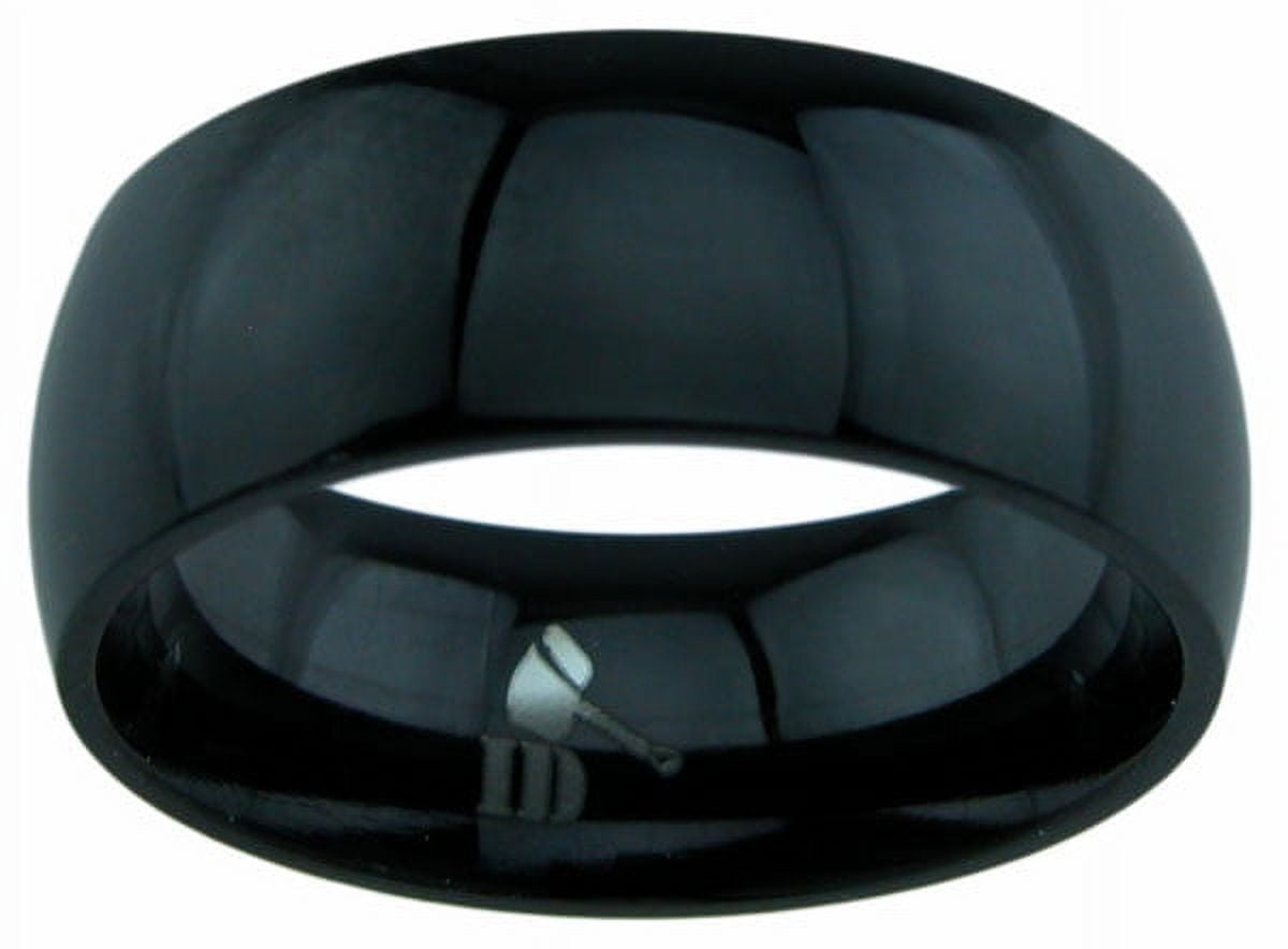 Indestructible Black Titanium Rings for Men & Mens Titanium Wedding ...