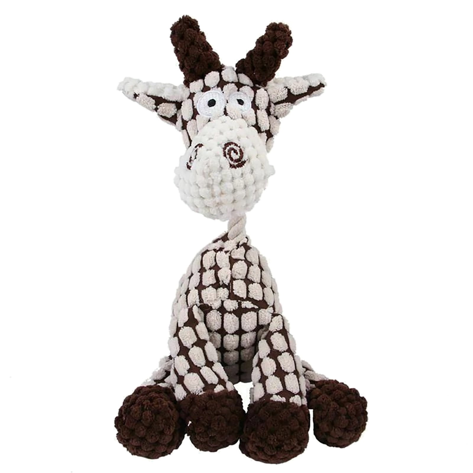 Indestructible Cow Toys for Aggressive Chewers, Squeaky Plush Chew Toy ...