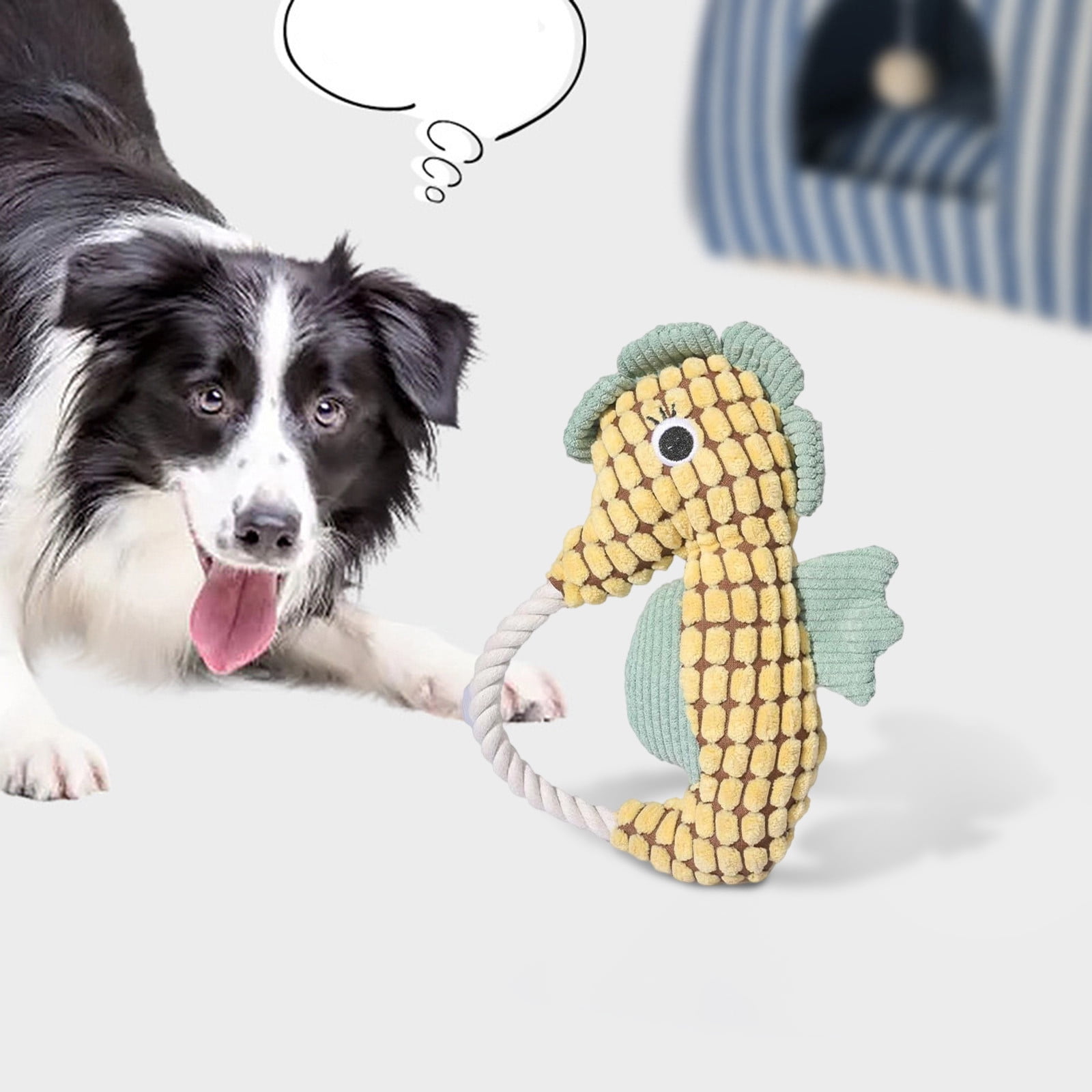 Indestructible Dog Chew Toy for Aggressive Chewers Interactive Squeaky ...