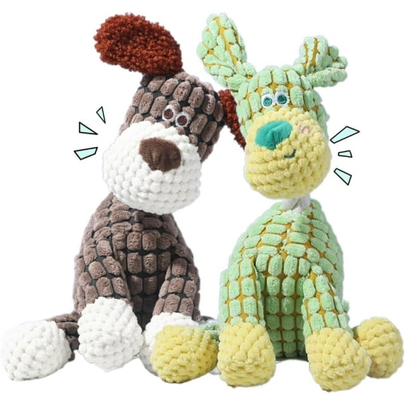 Indestructible Dog Toy, 2026 New Durable Plush Dog Toys for Aggressive ...