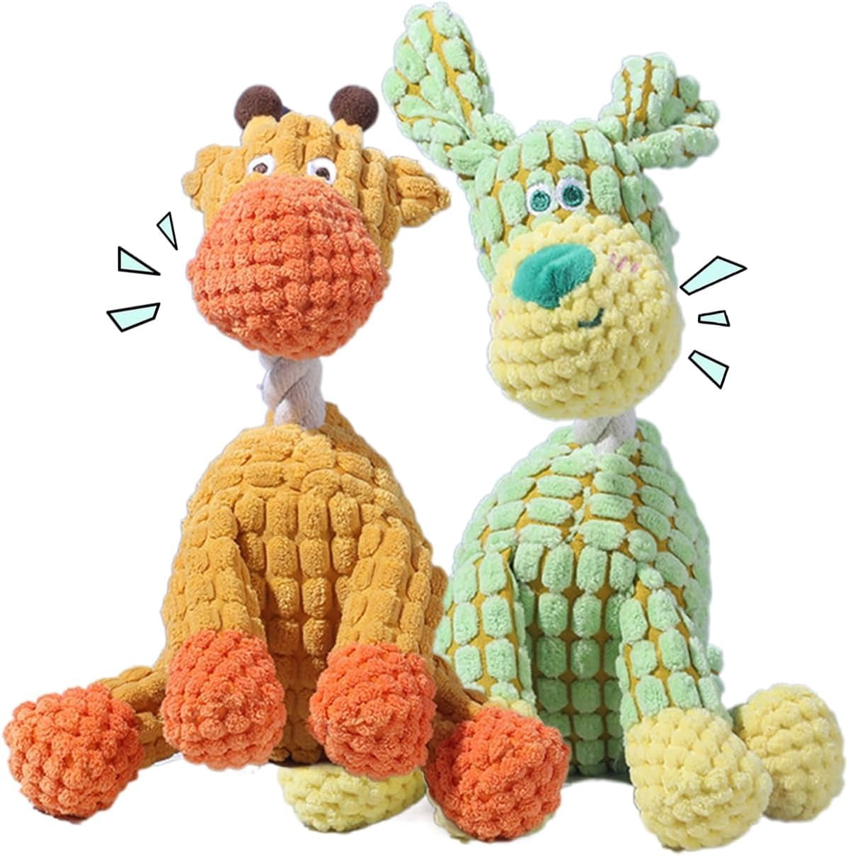 Indestructible Dog Toy, 2026 New Durable Plush Dog Toys for Aggressive ...