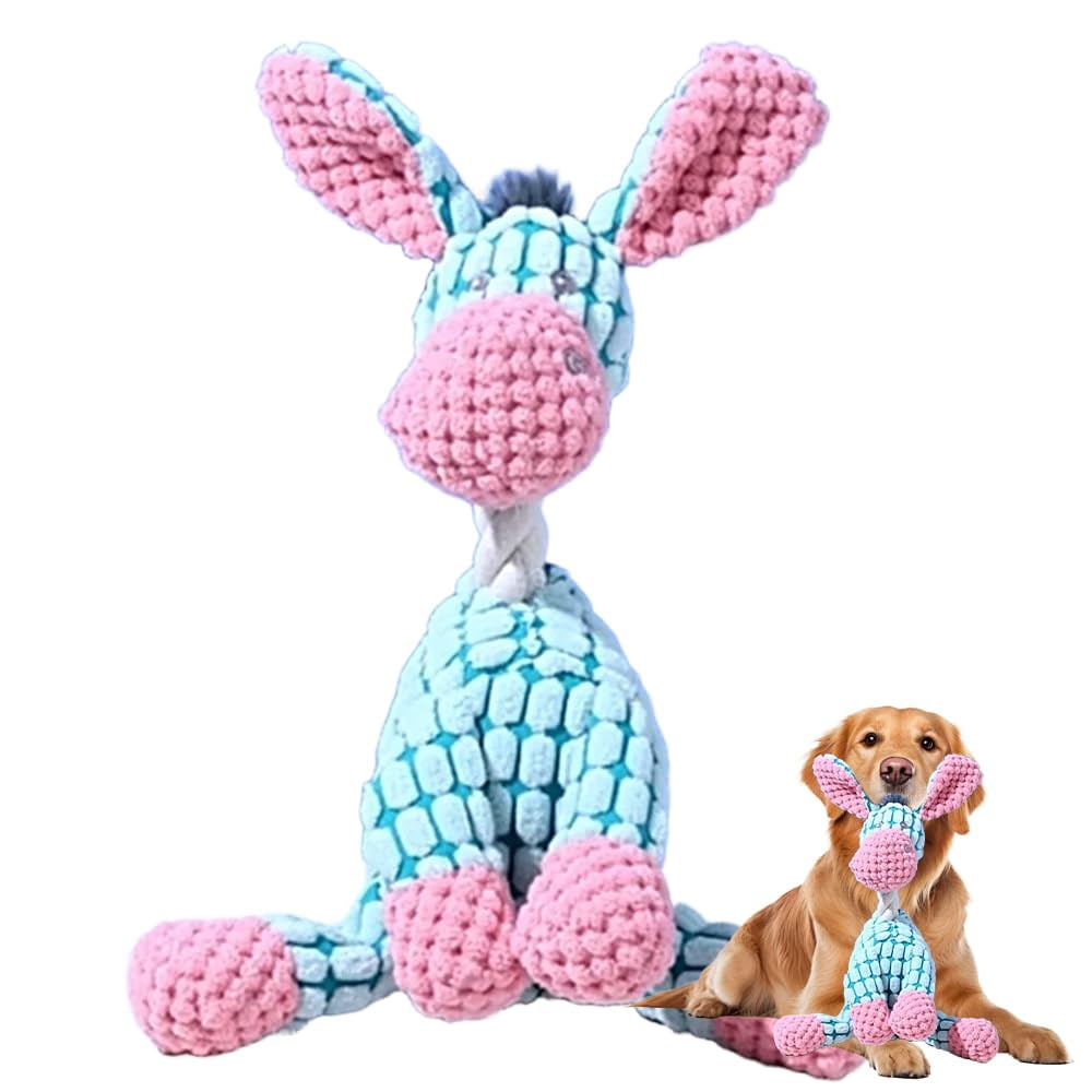 Indestructible Dog Toy for Aggressive Chewers – Squeaky Chew Toy for ...