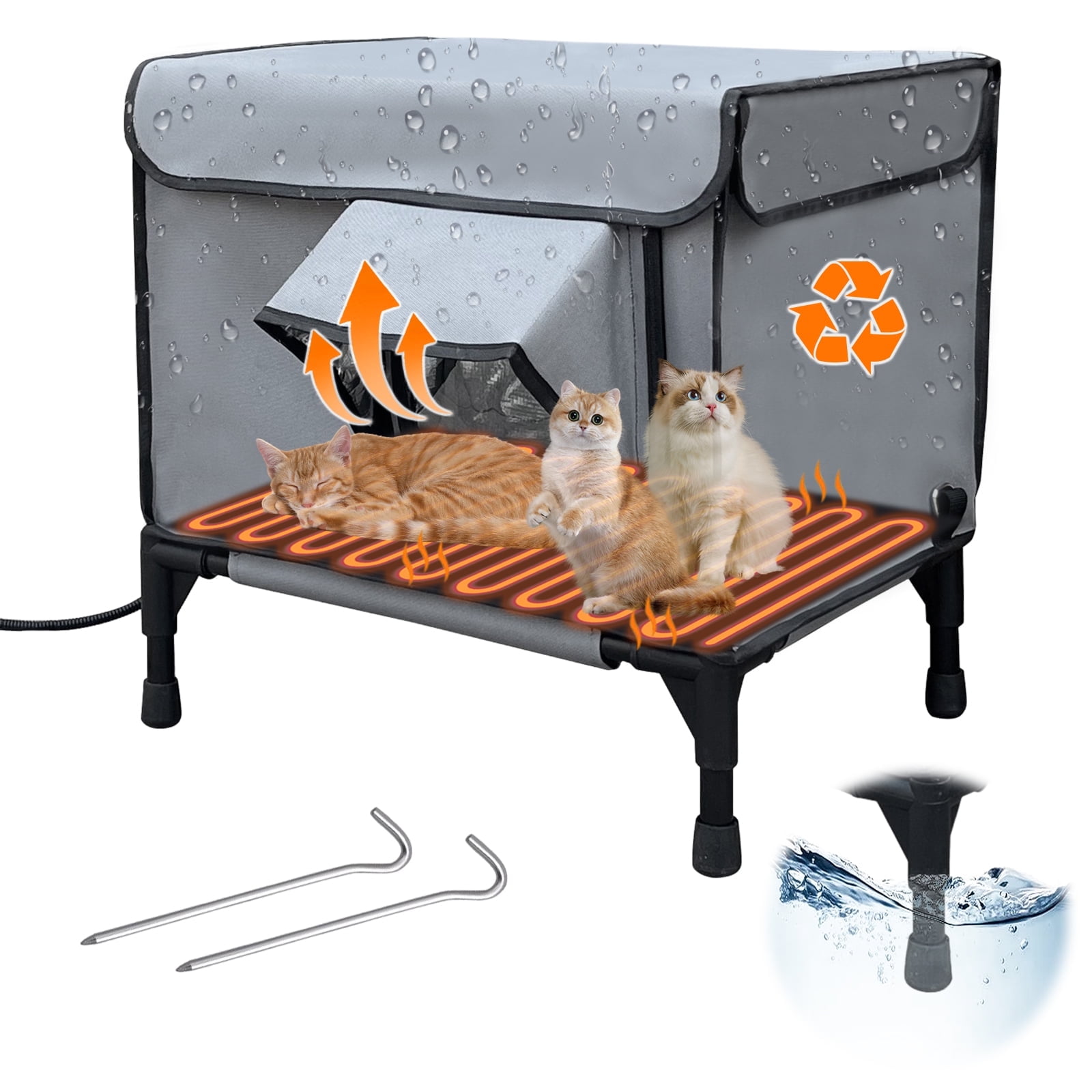 Indestructible Heated Cat House by Stuffygreenus for Outdoor Cats ...
