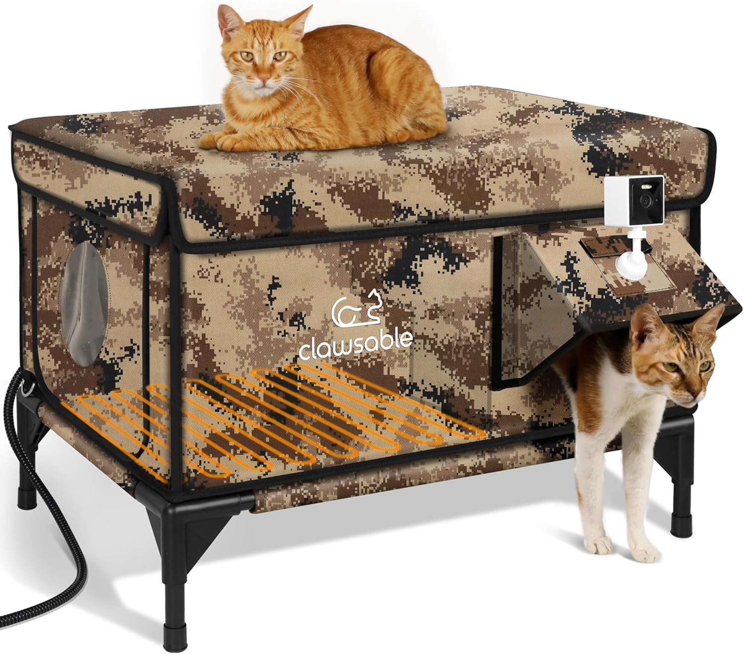 Indestructible Heated House with Pet Camera for Outside Winter ...
