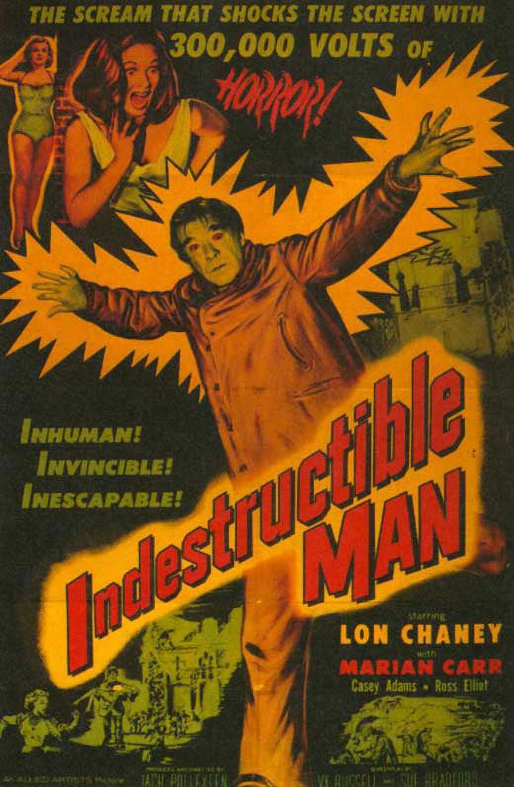 Indestructible Man - movie POSTER (Style A) (27" x 40") (1956 ...