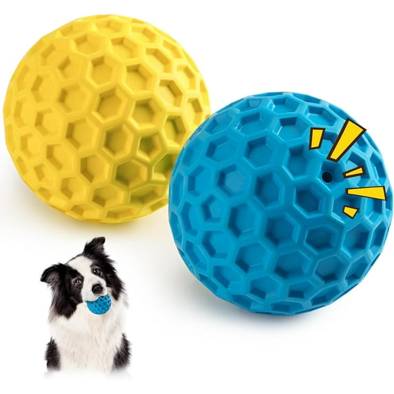 Indestructible Squeaky , Interactive Balls 2 , for Aggressive Chewers ...
