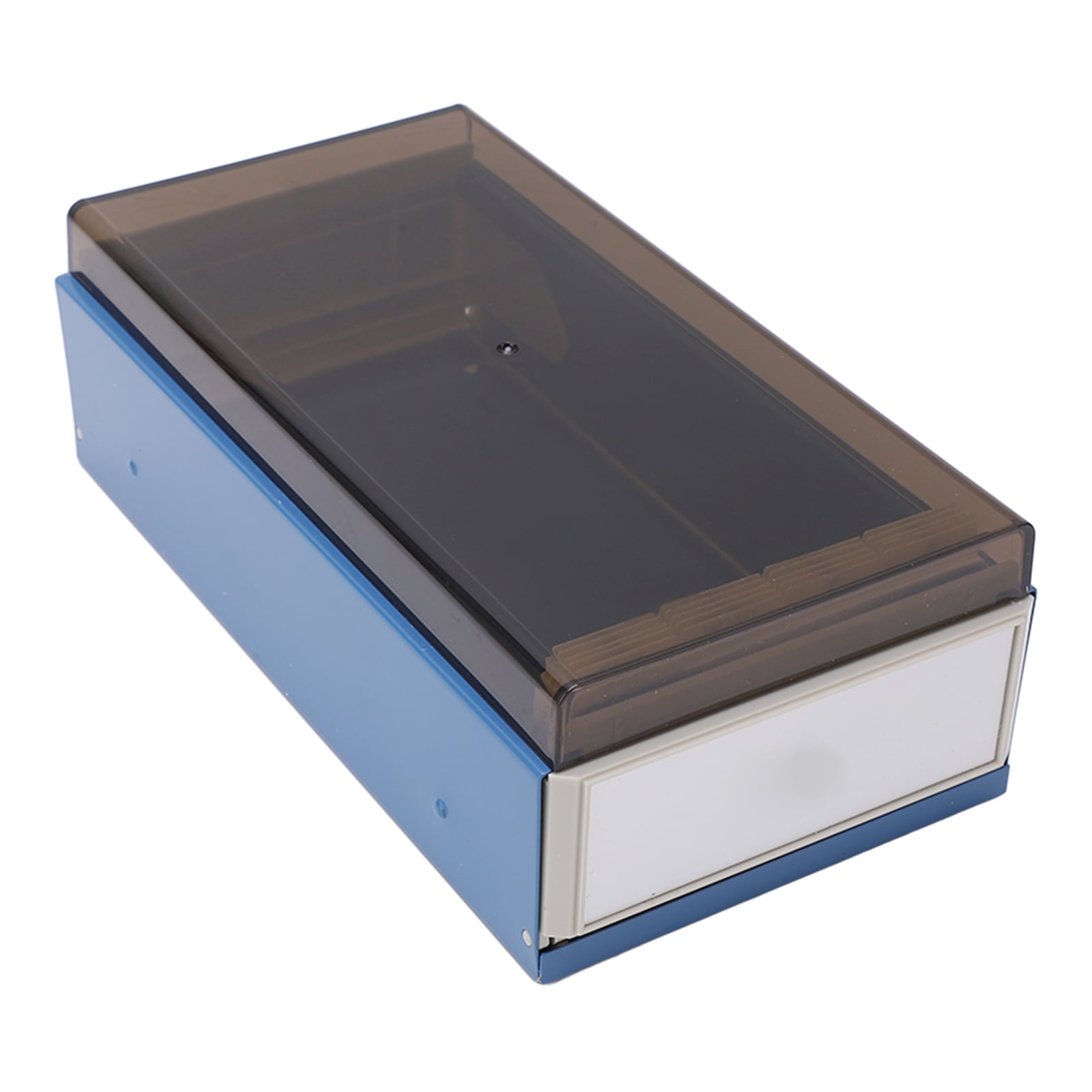 Index Card Holder Blue Extendable End Enlarged Space Transparent ...