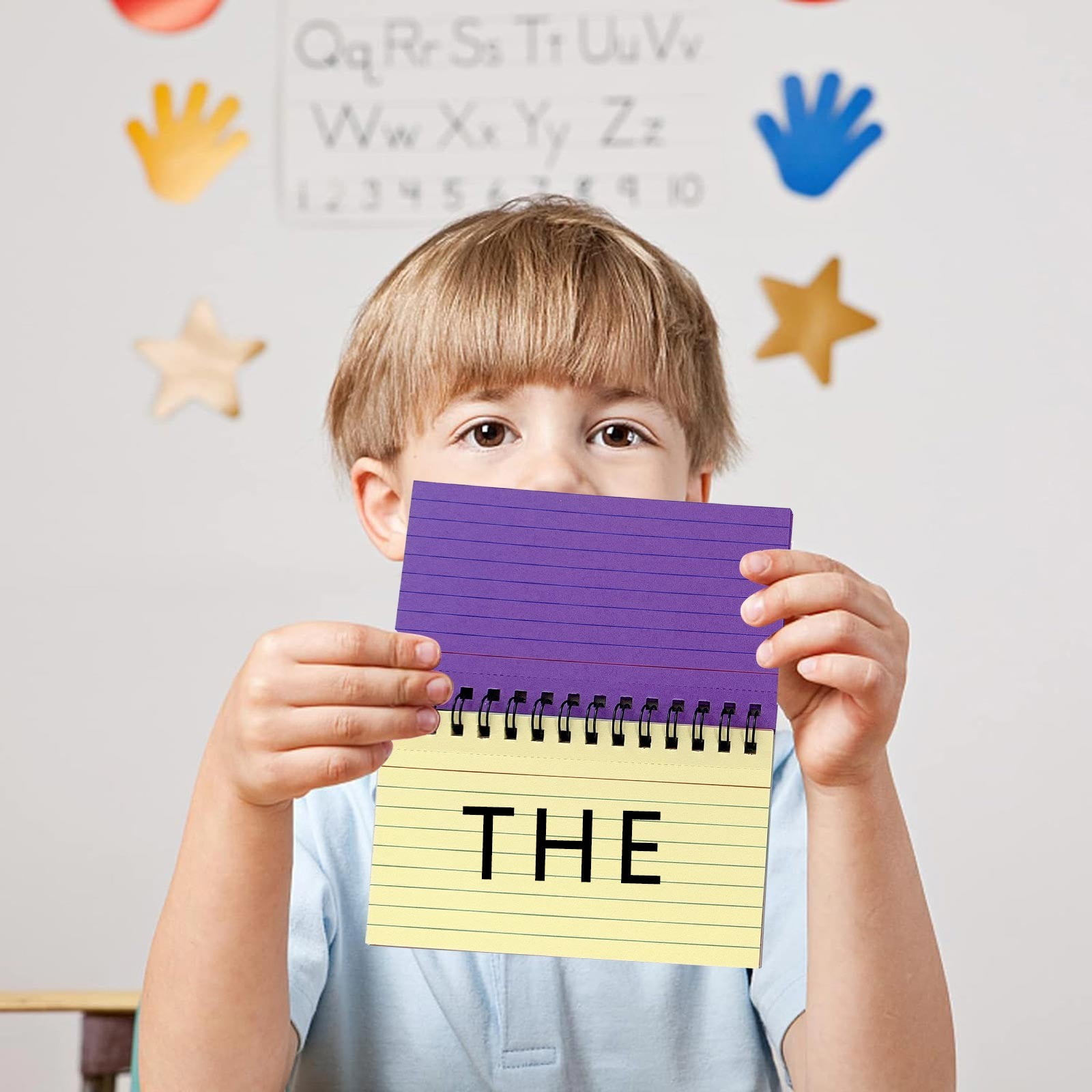 Index Cards With Ring, 50 Sheets Multicolor Index Cards, 3x5 Index ...