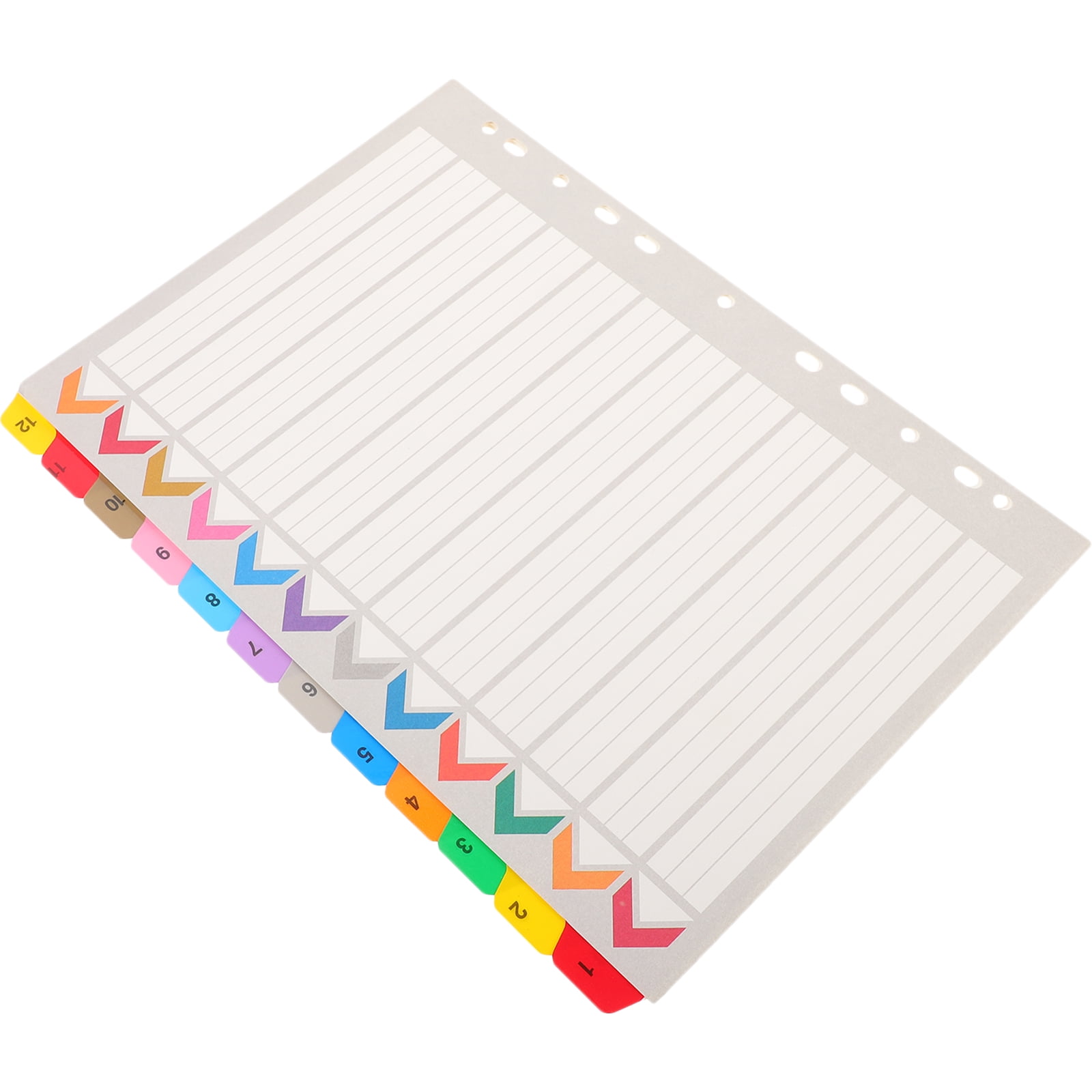Index Loose-leaf Book Binder Tabs Dividers Wide Paper and Pet Card ...