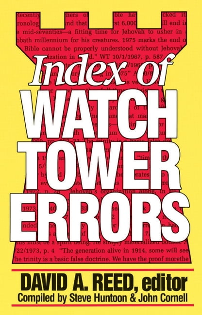 Index of Watchtower Errors 1879 to 1989 - Walmart.com