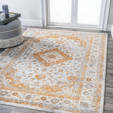 Better Homes & Gardens Iron Fleur 5' X 7'6" Off White Floral Rug ...