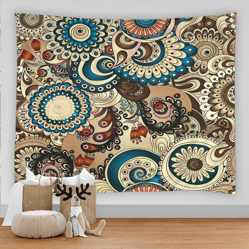 India Boho Tapestry Wall Hanging Mandala Decor Wall Cloth Tapestries ...