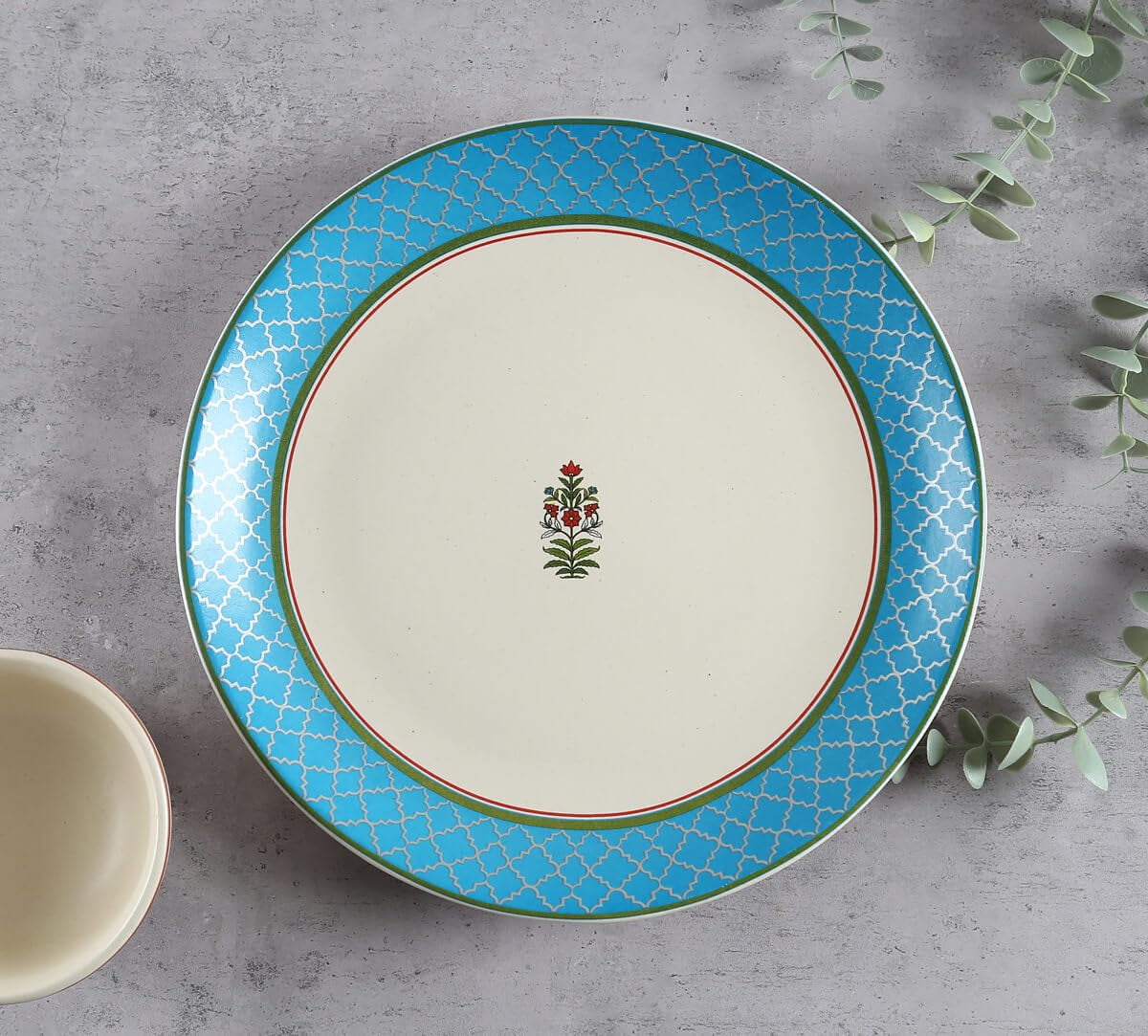 India Circus by Krsnaa Mehta Garden of Eva Stoneware Dinner Plate ...