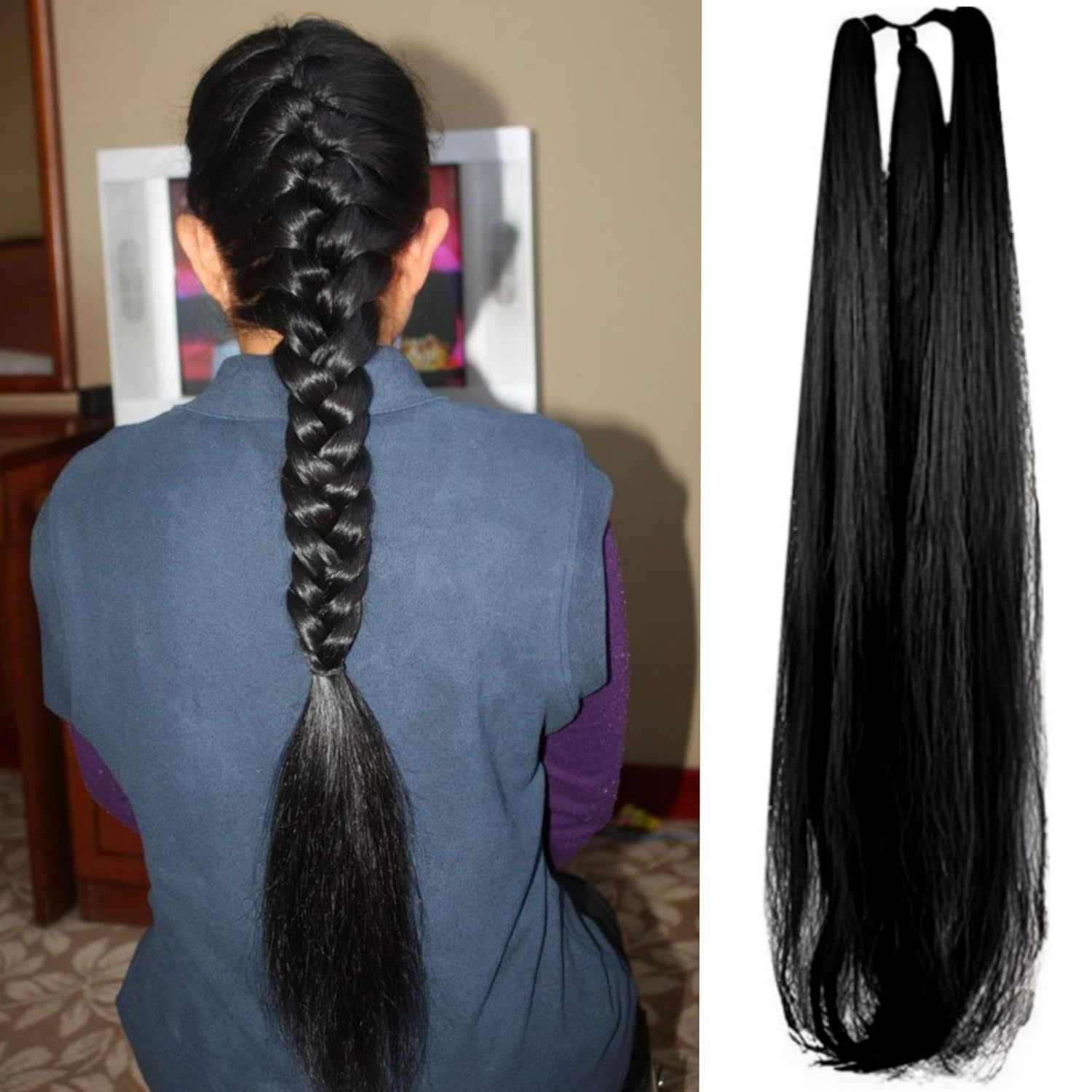 India Fashion kart Glorious Look Choti Black Colour 70 gm For Womens ...