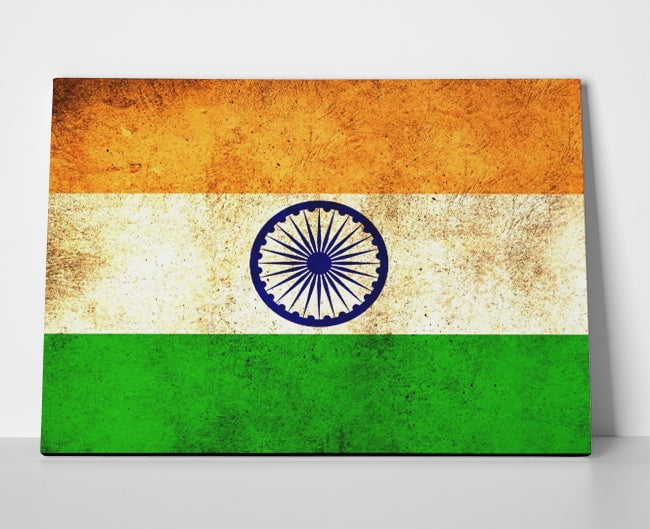 India Flag Poster or Wrapped Canvas - Walmart.com