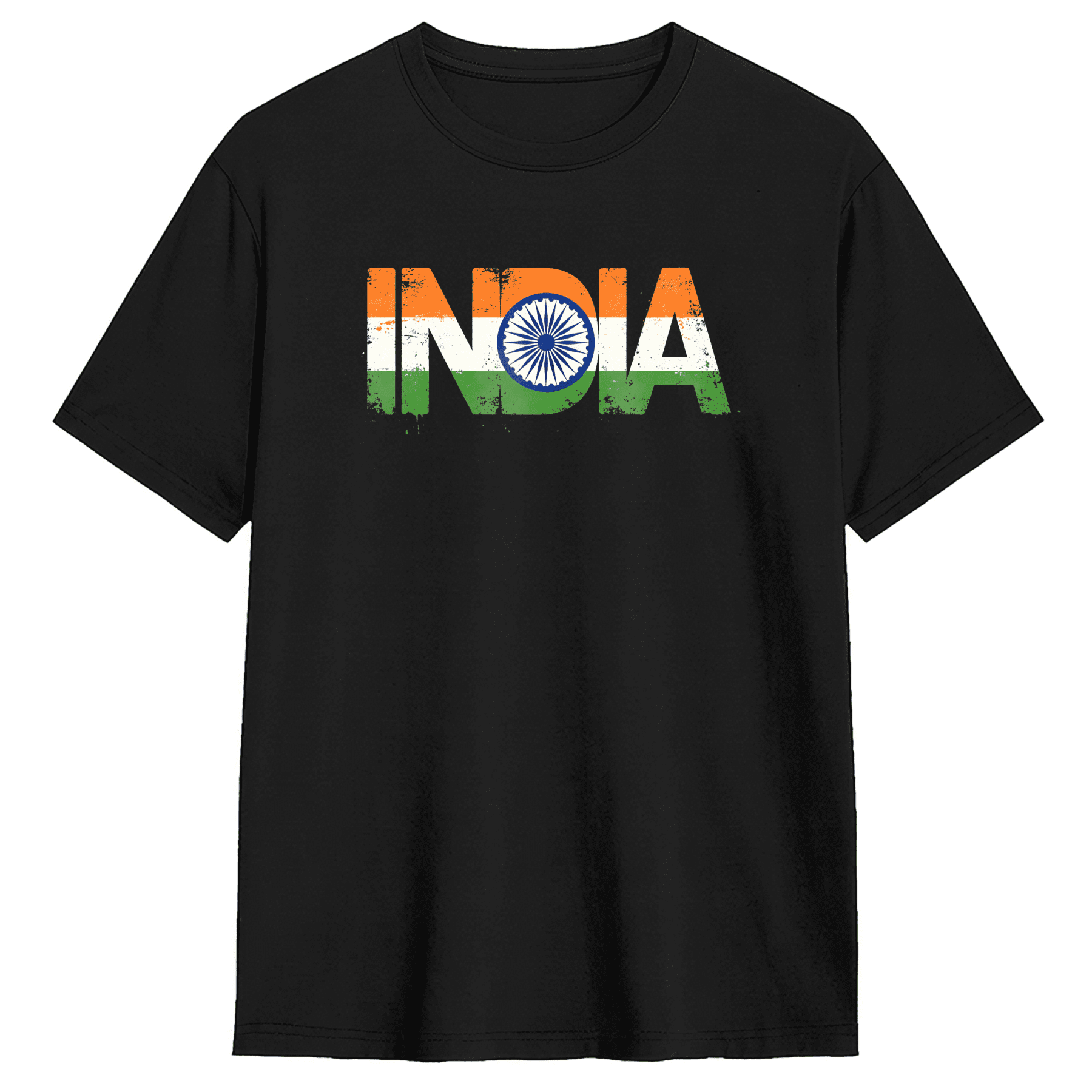 India Flag Retro Graphic Tee For Men And Women, Travel Vacation Cotton ...
