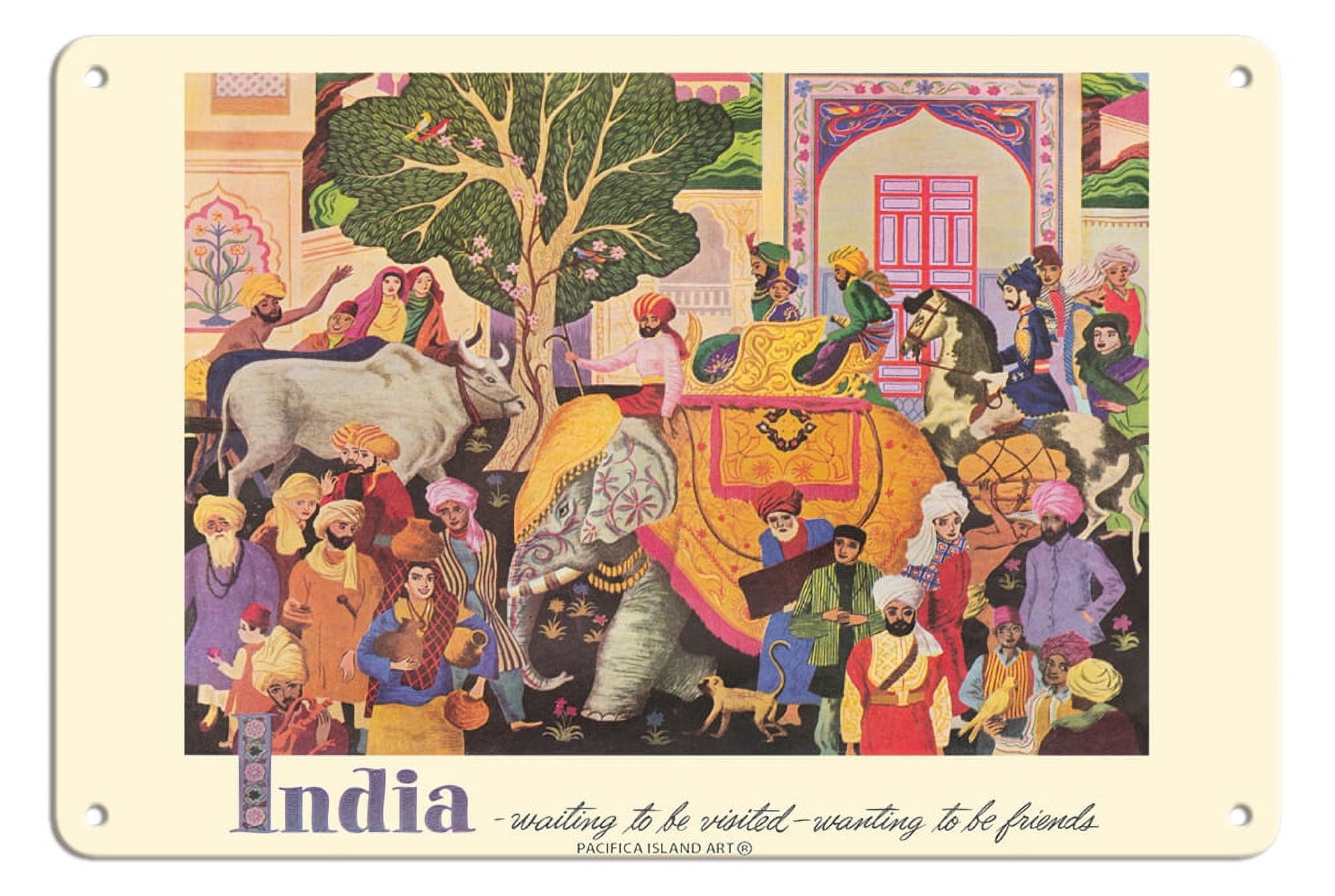 India - Hathi Howdah - American President Lines - Vintage Ocean Liner ...