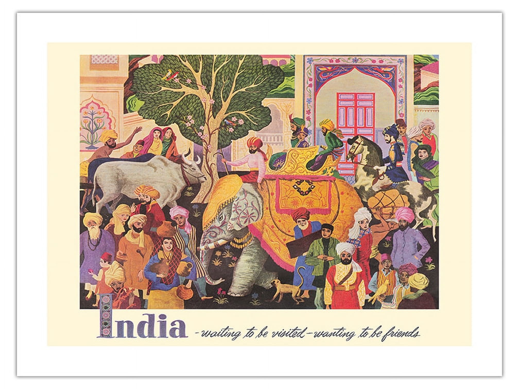 India - Hathi Howdah - American President Lines - Vintage Ocean Liner ...