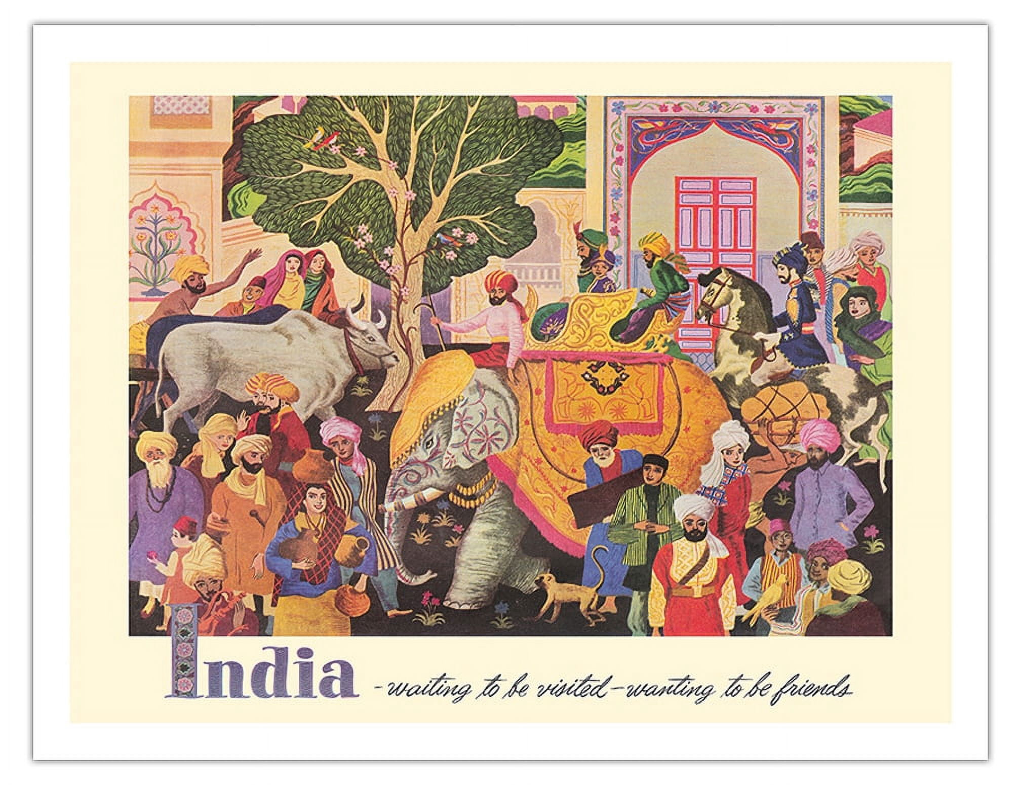 India - Hathi Howdah - American President Lines - Vintage Ocean Liner ...