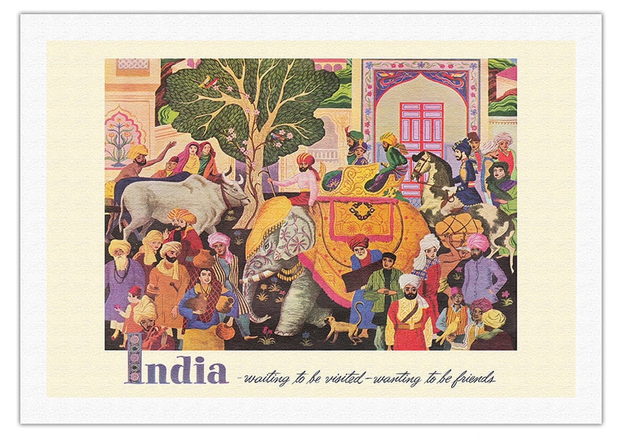 India - Hathi Howdah - American President Lines - Vintage Ocean Liner ...
