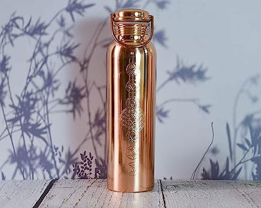 India House | Pure Copper Water Bottles | Seamless Leak Proof seven ...