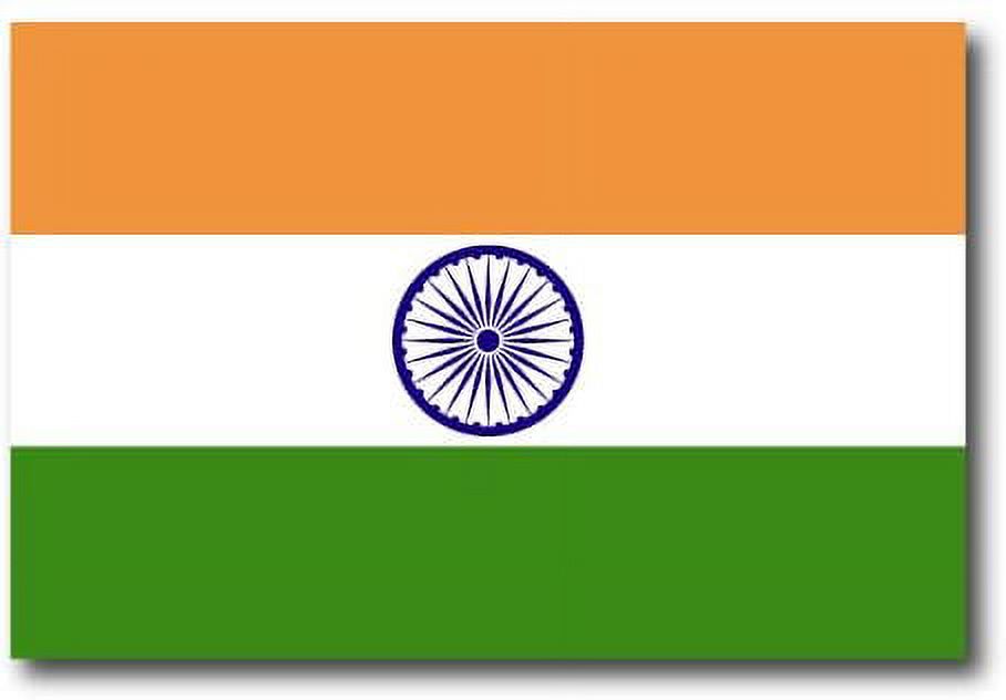 India Indian Flag Car Decal - 3" x 5" - Walmart.com
