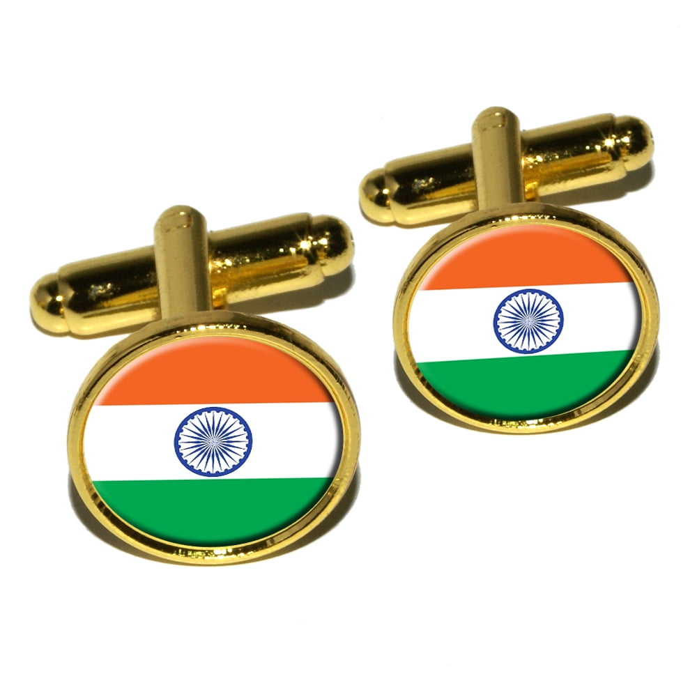 India Indian Flag Round Cufflinks - Walmart.com