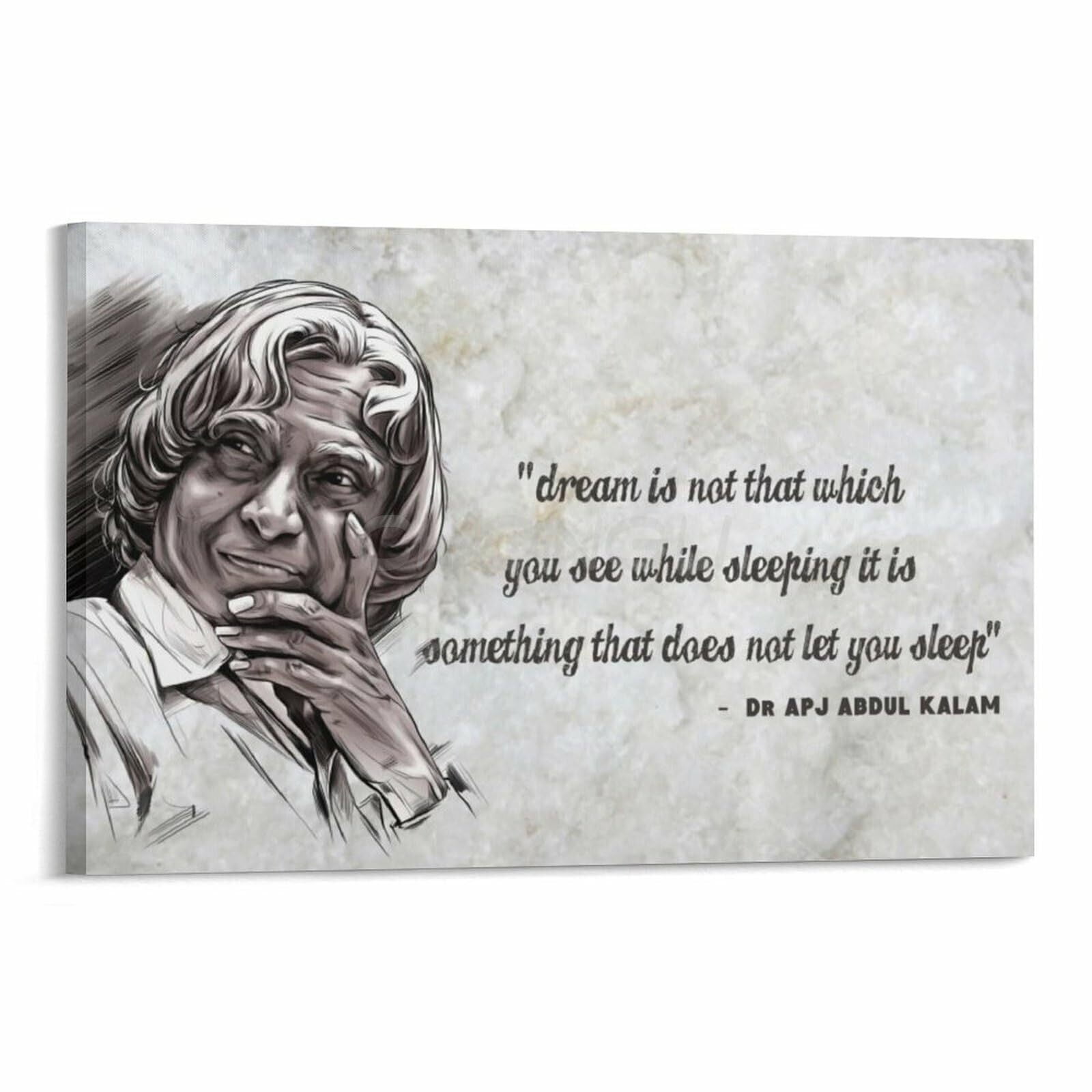India Leader APJ Abdul Kalam Quote Poster Inspirational Posters Canvas ...