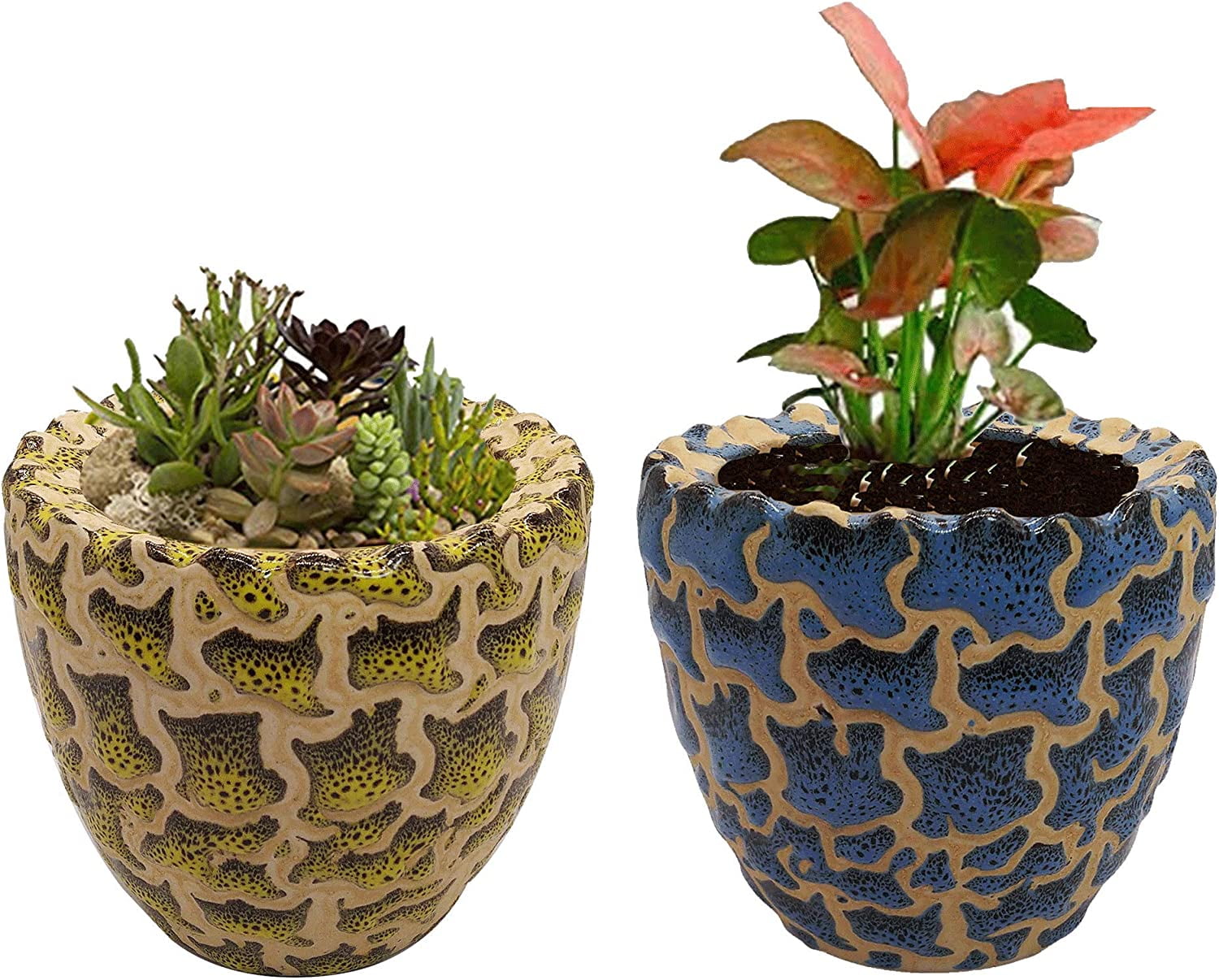 India Meets India Ceramic Flower Pot Designer Planter Vase Indoor ...