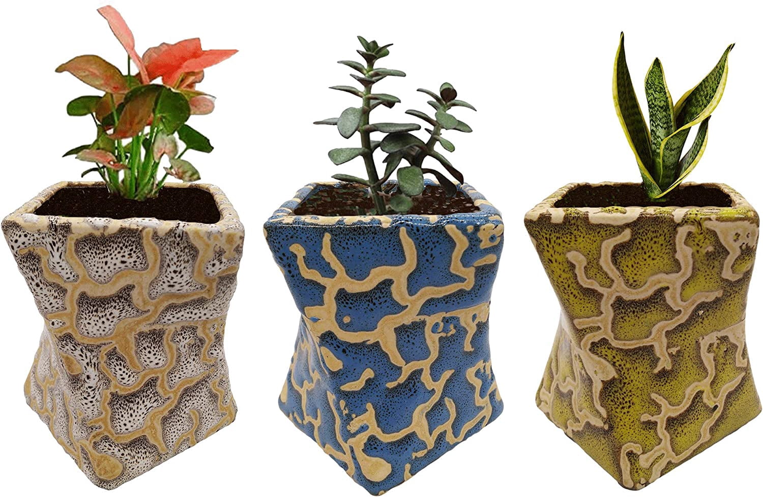 India Meets India Ceramic Flower Pot Planter Pot Indoor Outdoor Planter ...