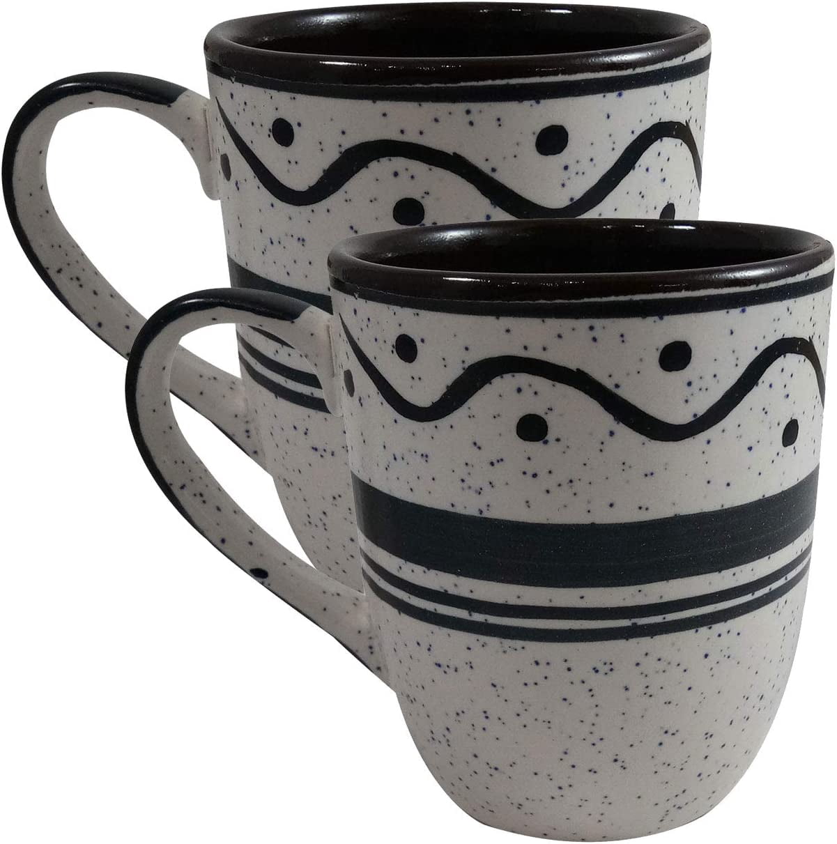 India Meets India Coffee Mug/Cup Ceramic Set of 2 Handmade | Khurja ...